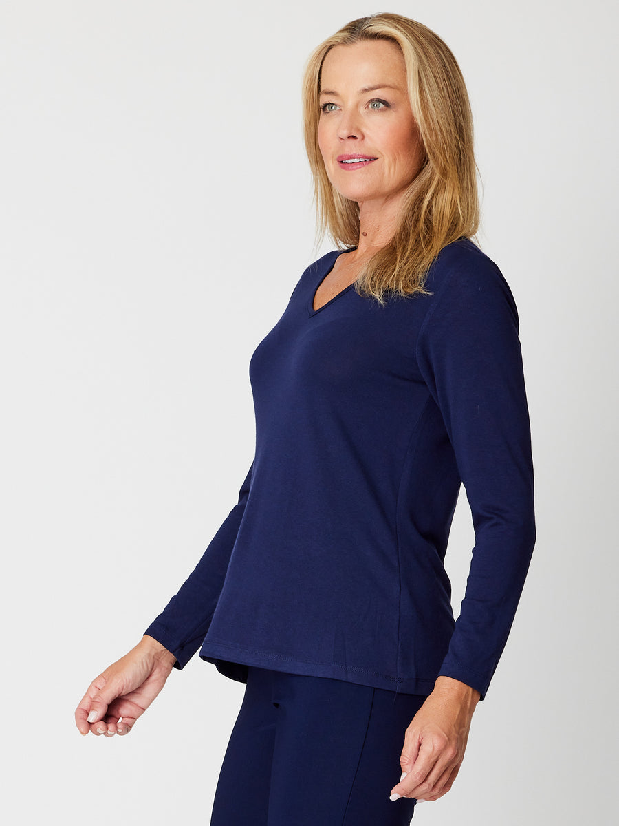 Vee Body Top - Light Navy - 23529 – WD Designs Wholesale