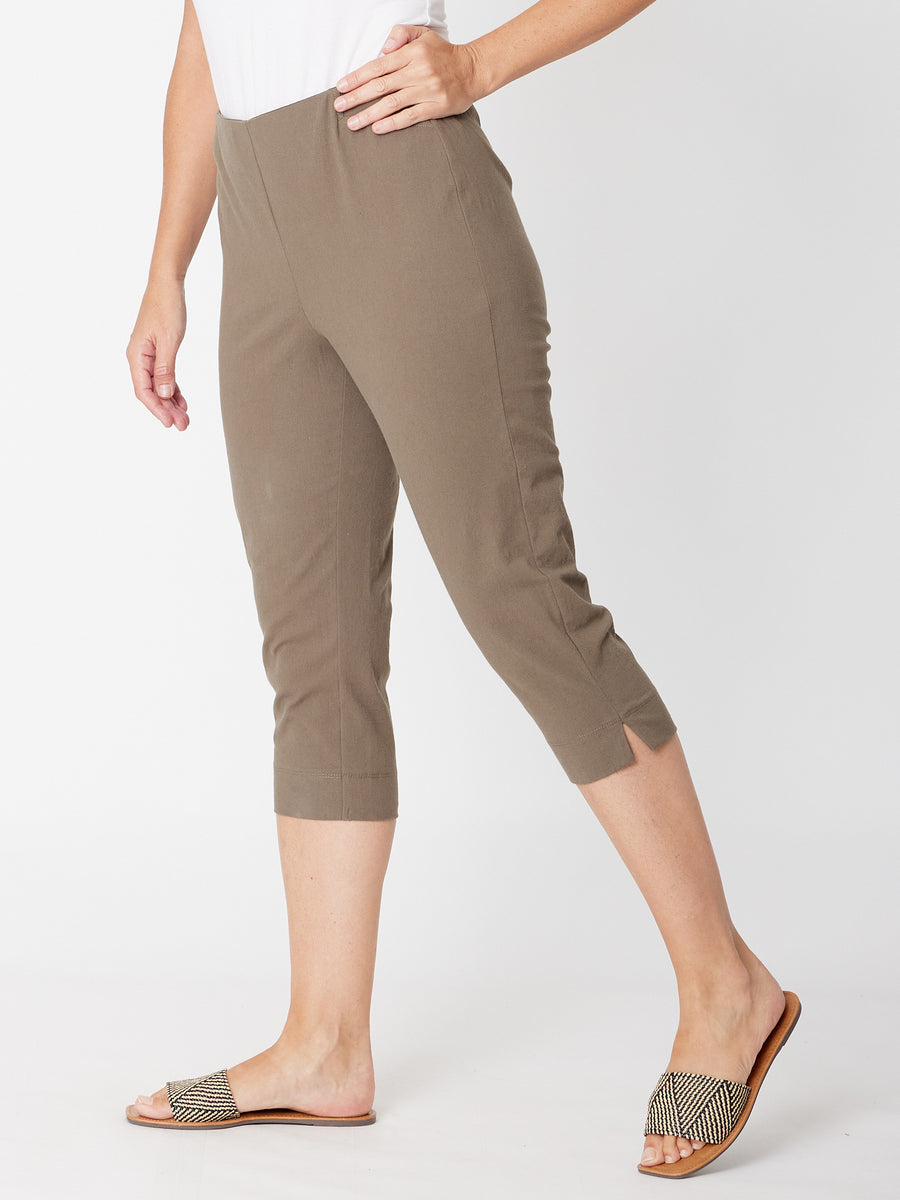 Cottolene Crop 3/4 Pant - Khaki - 30825 – WD Designs Wholesale