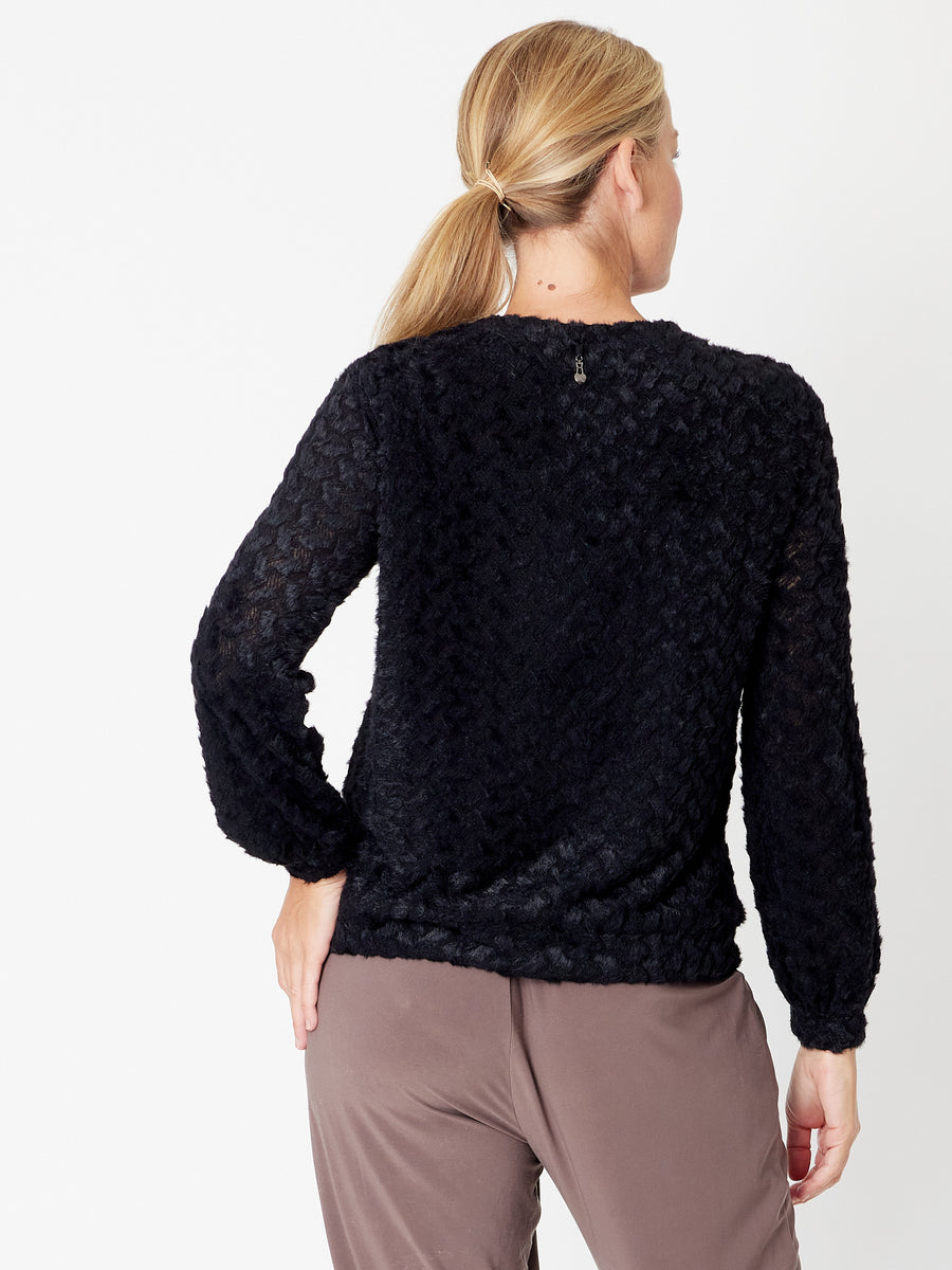 Knit Pointelle Ls Top - Black - 31184 – WD Designs Wholesale