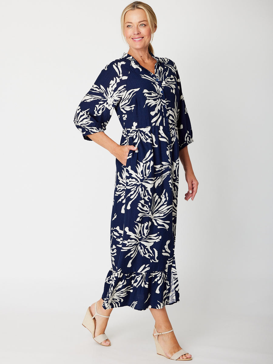 Florence Patch Dress - Navy- 31329 – WD Designs Wholesale