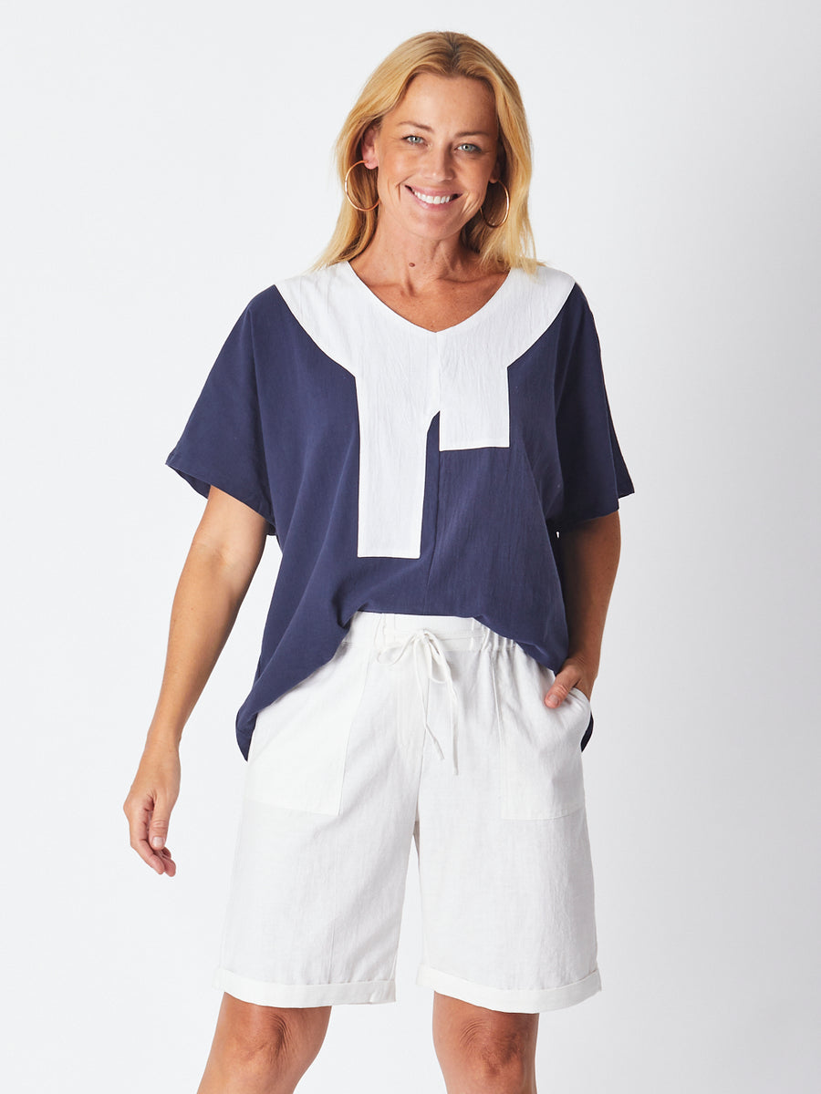 Drawstring Short - White 27702 – WD Designs Wholesale